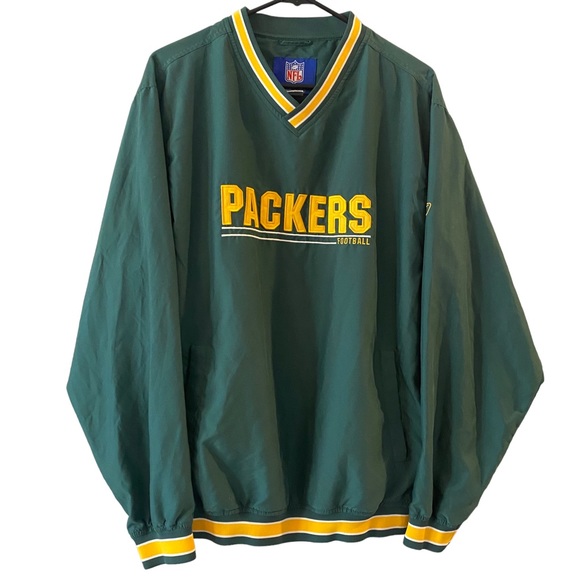 NFL | Jackets & Coats | Vintage Green Bay Packers Nfl Windbreaker ...